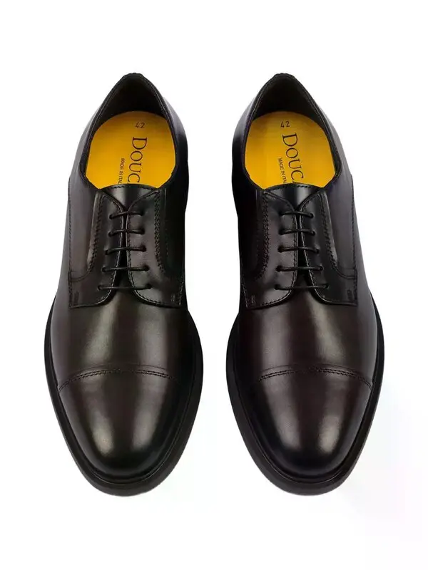 DOUCAL'S Cap-toe Lace-up Derby Shoes