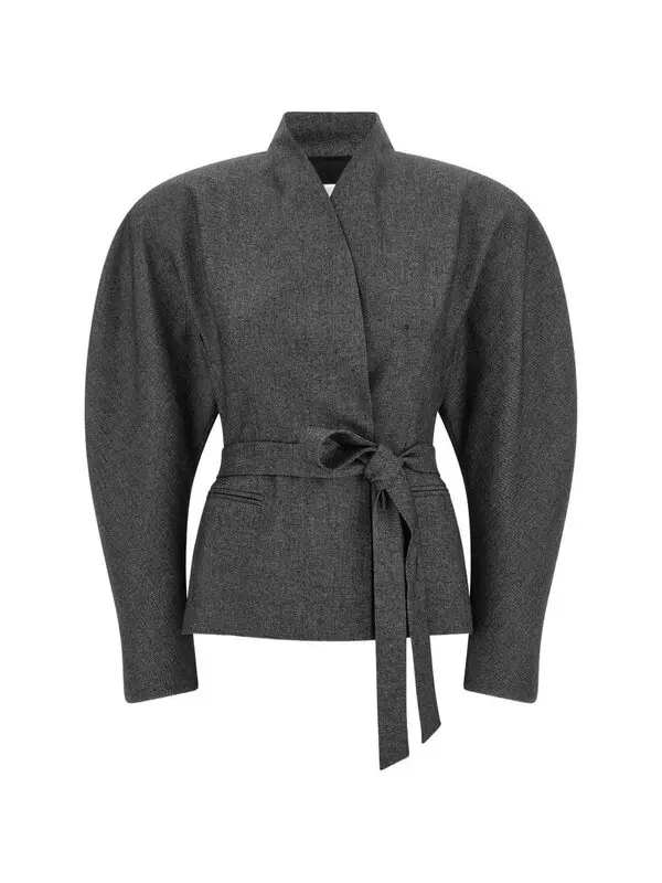 Andamane Margaux Belted-waist Fitted Jacket