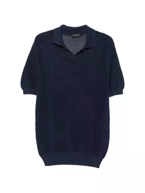 Tagliatore Perforated Knit V-neck Sweater