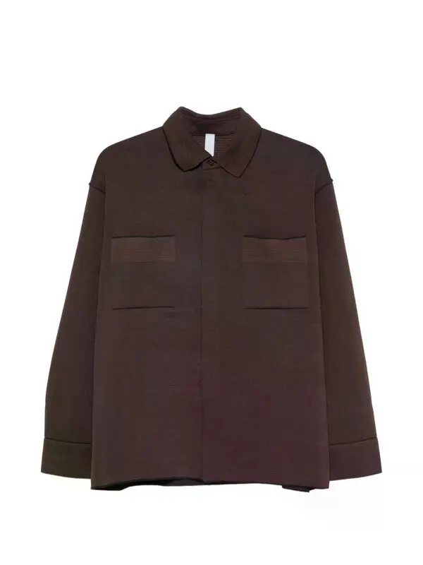 CFCL Ribbed-knit Chest-pocket Shirt