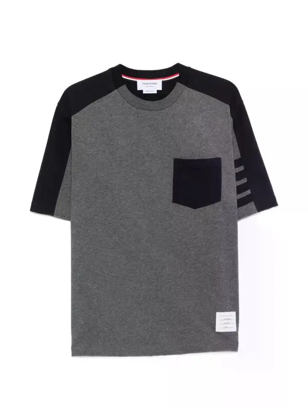 Thom Browne 4-bar Chest-pocket T-shirt