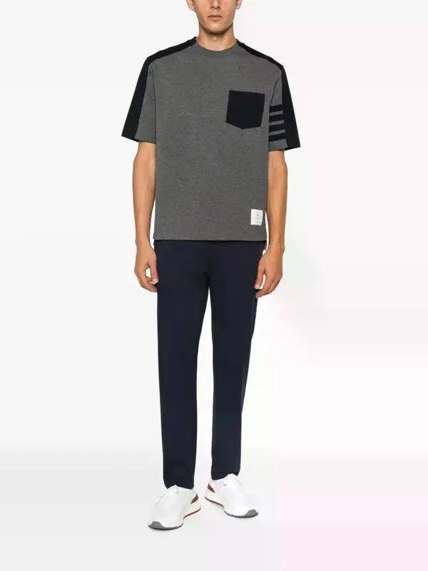 Thom Browne 4-bar Chest-pocket T-shirt