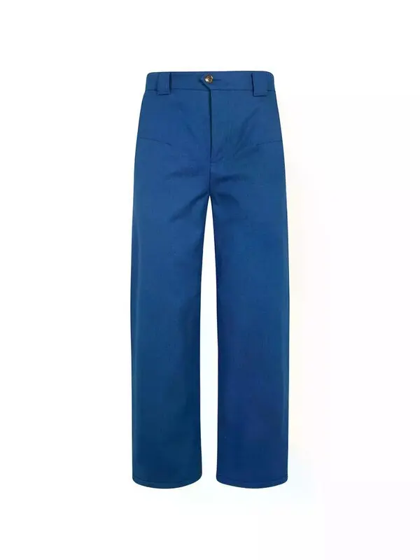 Chloé Barrel-leg Cotton Trousers