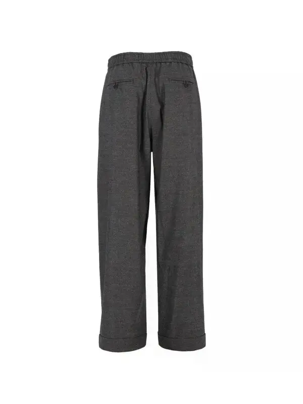 Giorgio Armani Elasticated-waistband Wide-leg Trousers