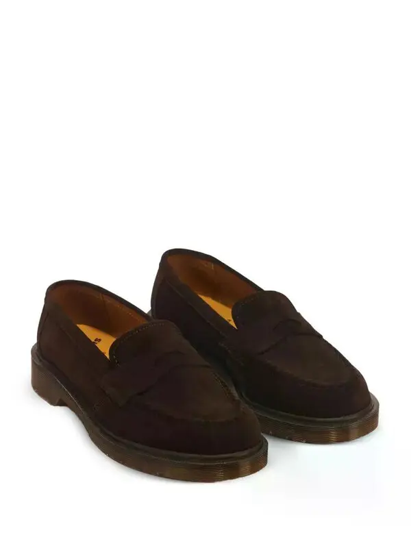 Dr. Martens Suede Penny Loafers - Brown