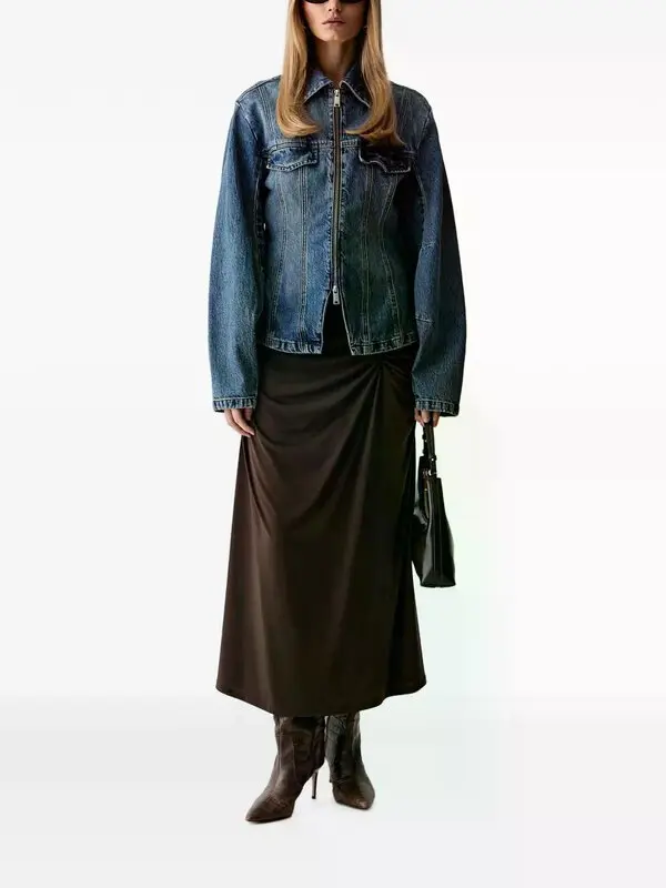 GESTUZ Zip-up Denim Jacket