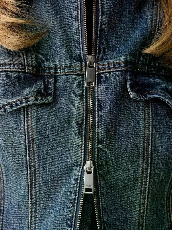 GESTUZ Zip-up Denim Jacket