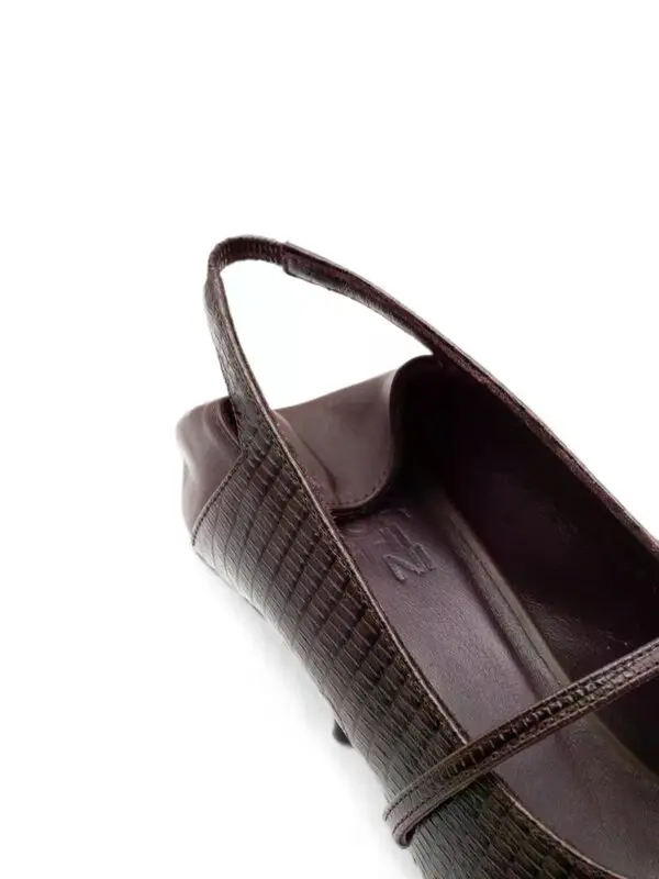 GIABORGHINI Elisa Woven-effect Pumps