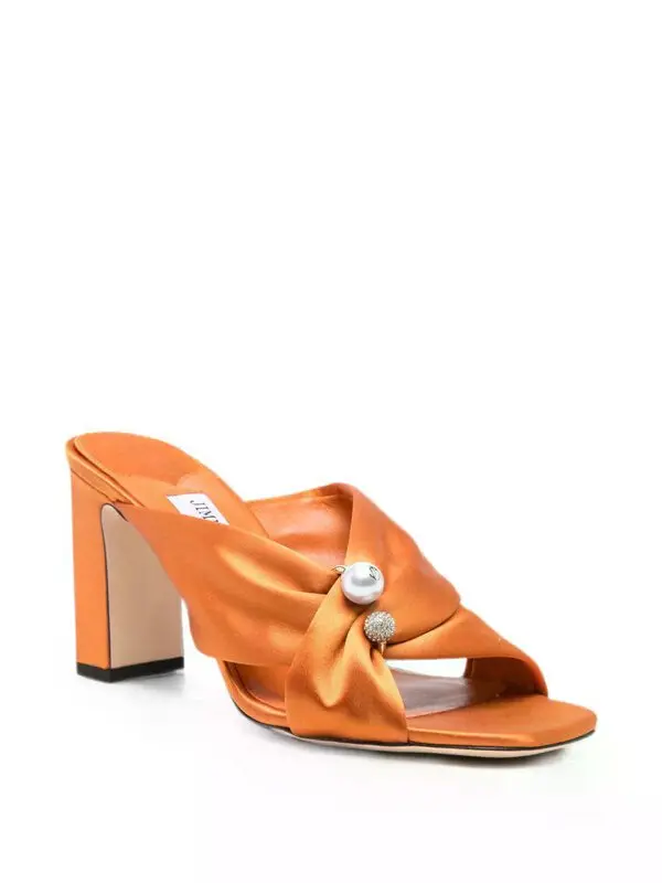 JIMMY CHOO Rafi Pearl-embellished Sandals