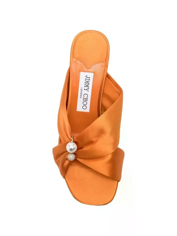 JIMMY CHOO Rafi Pearl-embellished Sandals