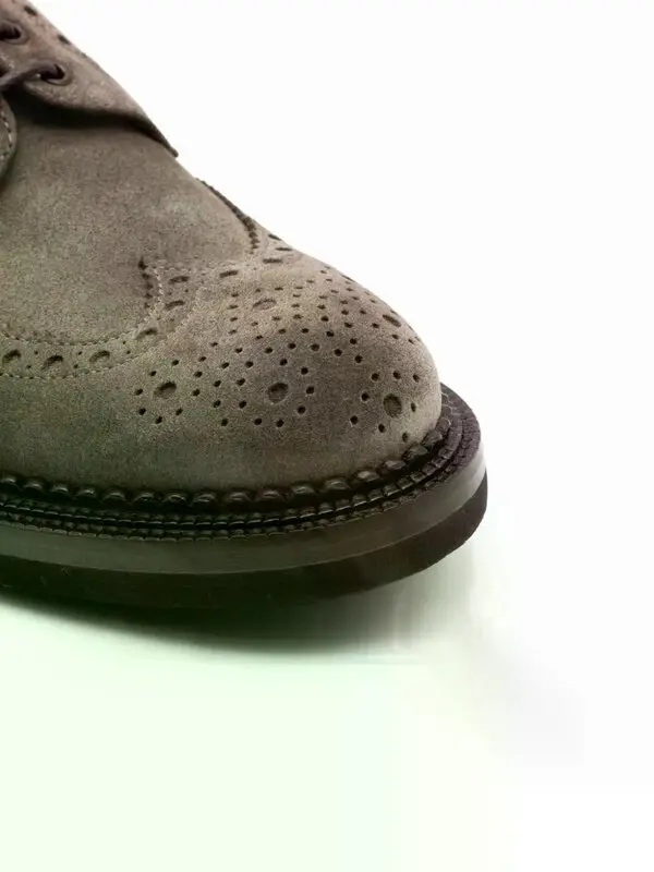 GREEN GEORGE Suede Brogue Derby Shoes