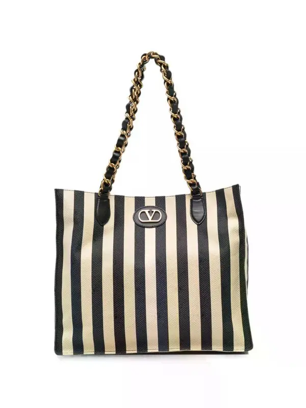Valentino Garavani Vlogo Signature Striped Shoulder Bag