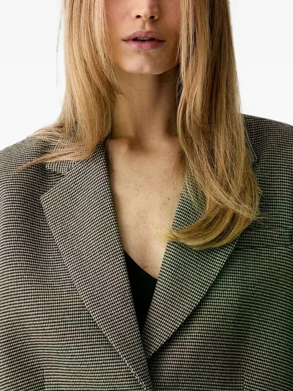 GESTUZ Houndstooth Cropped Blazer
