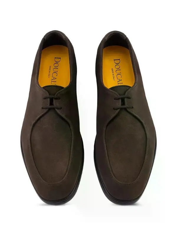 DOUCAL'S Suede Lace-up Shoes - Brown
