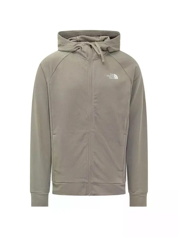 The North Face Logo-print Zip-up Hoodie - Neutrals