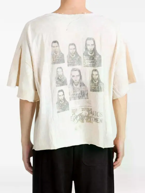 SAITOS Graphic-print Distressed T-shirt