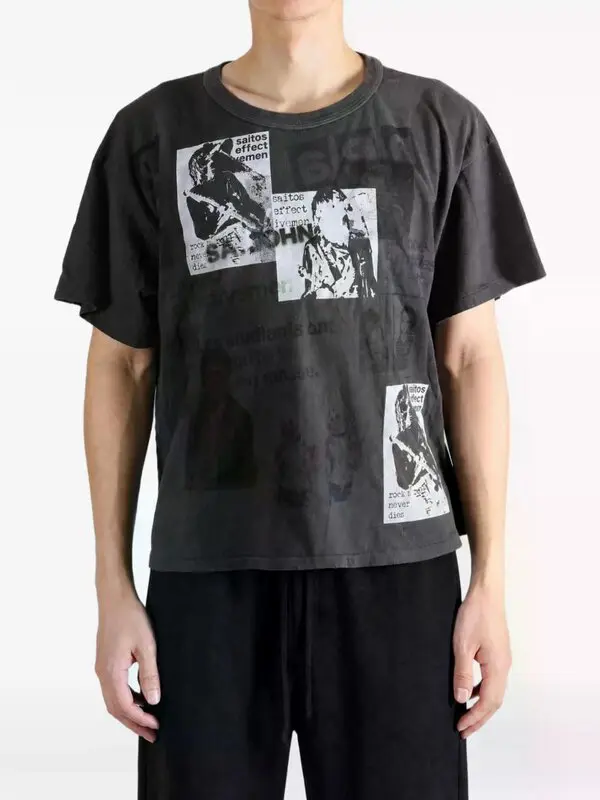 SAITOS Kurt Graphic-print Cotton T-shirt