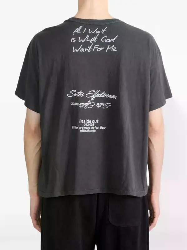 SAITOS Kurt Graphic-print Cotton T-shirt