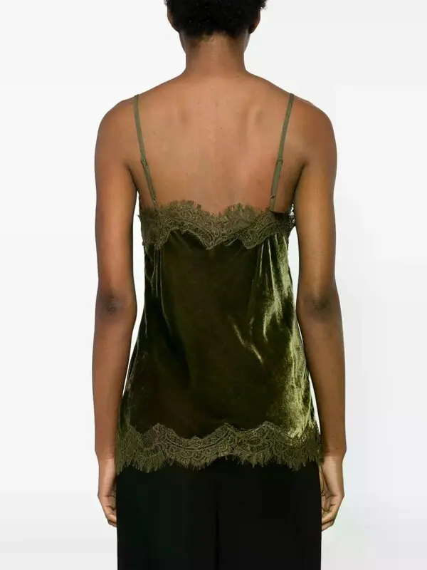 Gold Hawk Coco Bias Cami Velvet Top