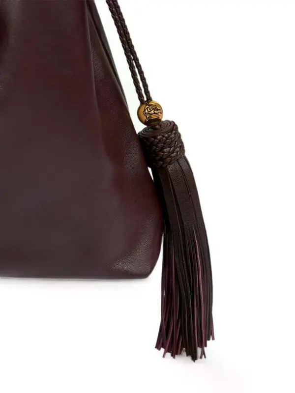 Etro Large Leather Kalispera Bag With Tassels