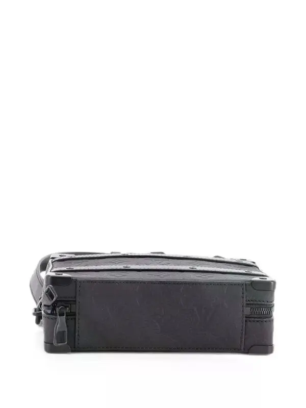 LOUIS VUITTON Handle Soft Trunk Bag Monogram Taurillon Leather Crossbody Bag