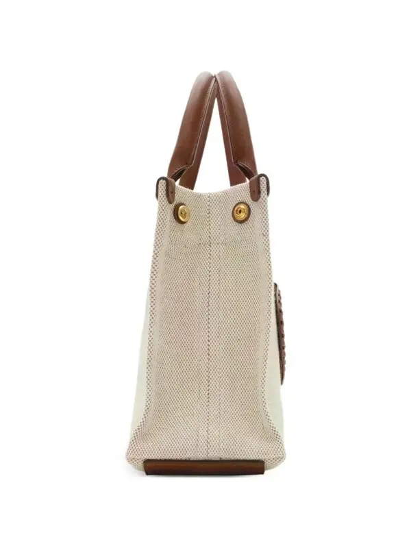 Burberry Clovelly Canvas Tote Bag