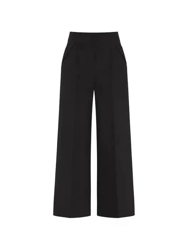 TEMPERLEY LONDON Nyx Satin-trimmed Trousers - Black
