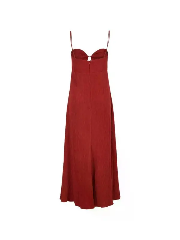 Johanna Ortiz Dream Spinner Cutout-detail Midi Dress - Red
