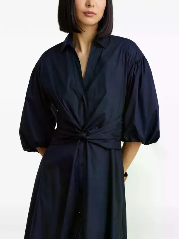 Ralph Lauren Twist-front Midi Dress