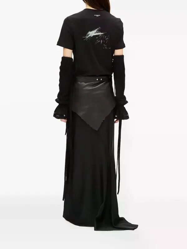 ANN DEMEULEMEESTER Slogan Print Cotton T-shirt