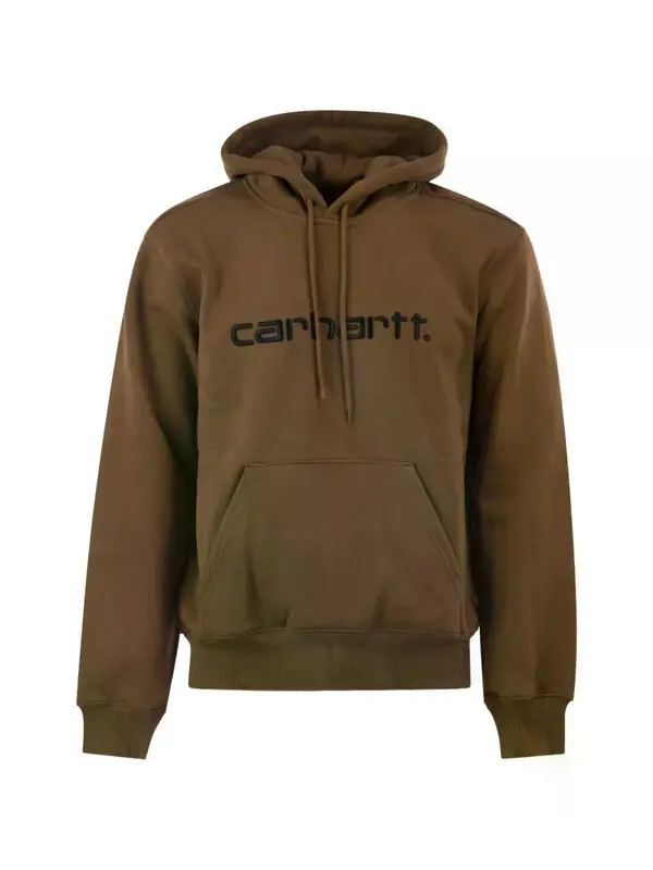 Carhartt Work In Progress Hooded Carhartt Sweatshirt - Brown