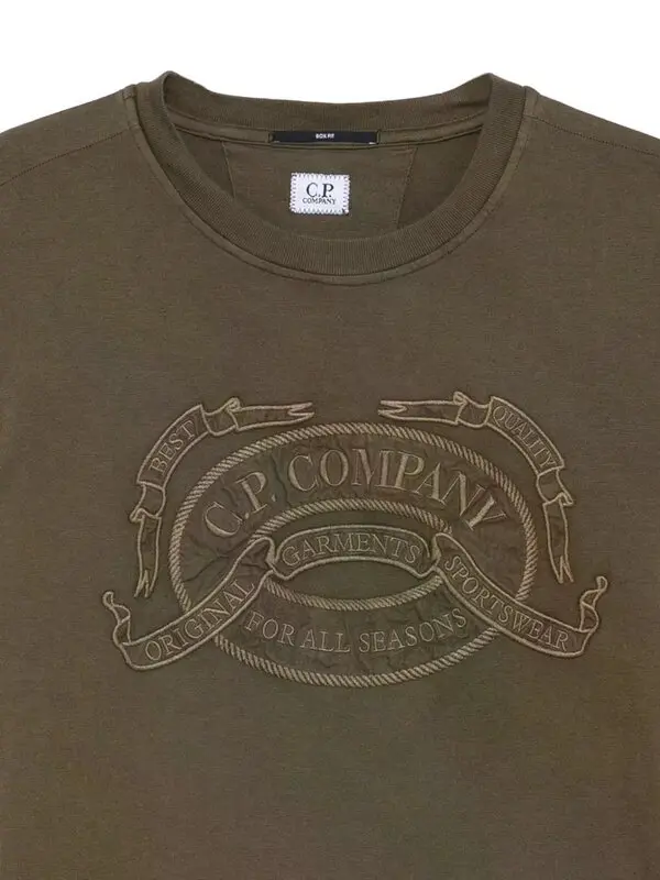 C.P. COMPANY Logo-embroidered Long-sleeve T-shirt