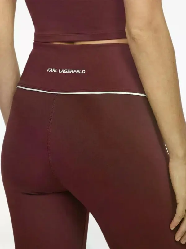 Karl Lagerfeld Contrast-piping Athleisure Leggings