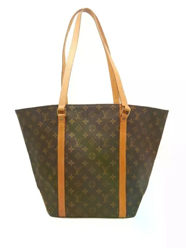 LOUIS VUITTON 1999 Monogram Sac Shopping Tote Bag - Brown