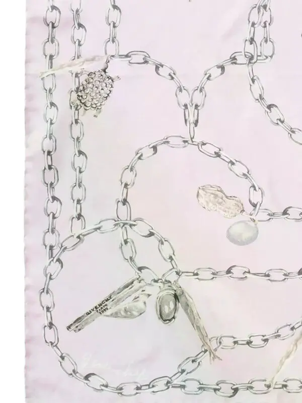 Givenchy Chain-print Silk Scarf