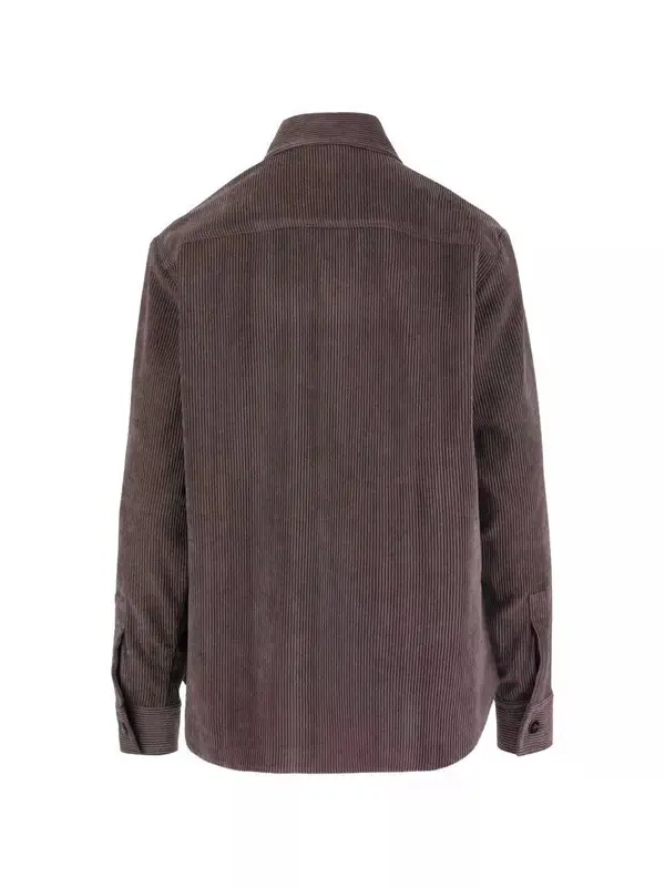 F.IT Corduroy Effect Shirt With Flap Pockets