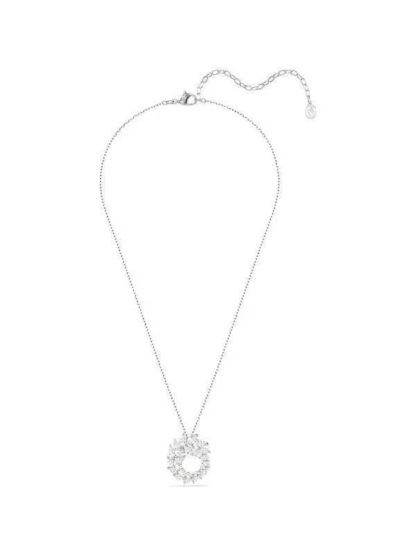 SWAROVSKI Sublime Crystal Wreath Pendant Necklace - Silver