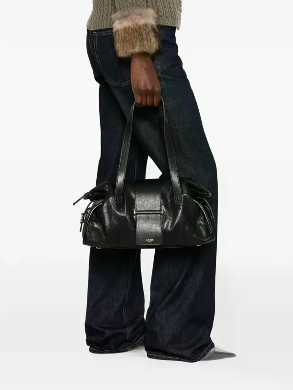 JIMMY CHOO Bar Filo Leather Shoulder Bag