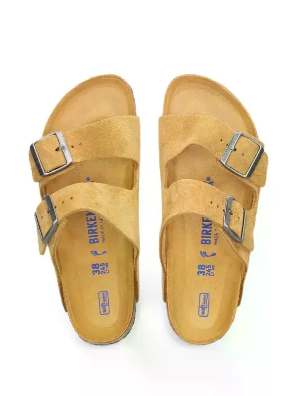 BIRKENSTOCK Arizona Soft Footbed Suede Sandals - Neutrals