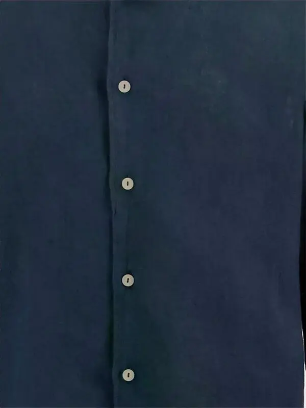 MC2 SAINT BARTH Pamplona Linen Curved-hem Shirt