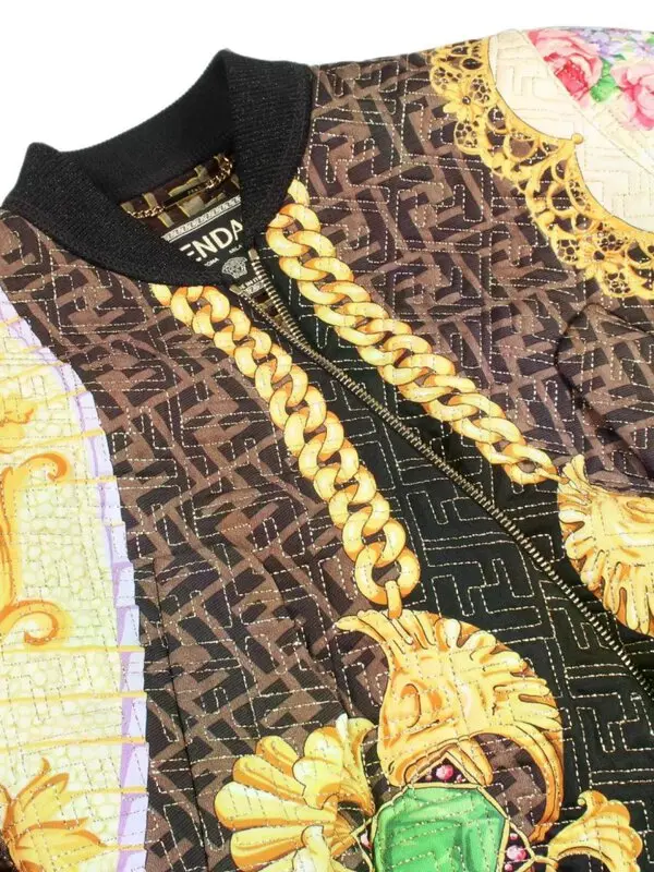 Fendi 2010s Fendace Zucca Blouson Jacket