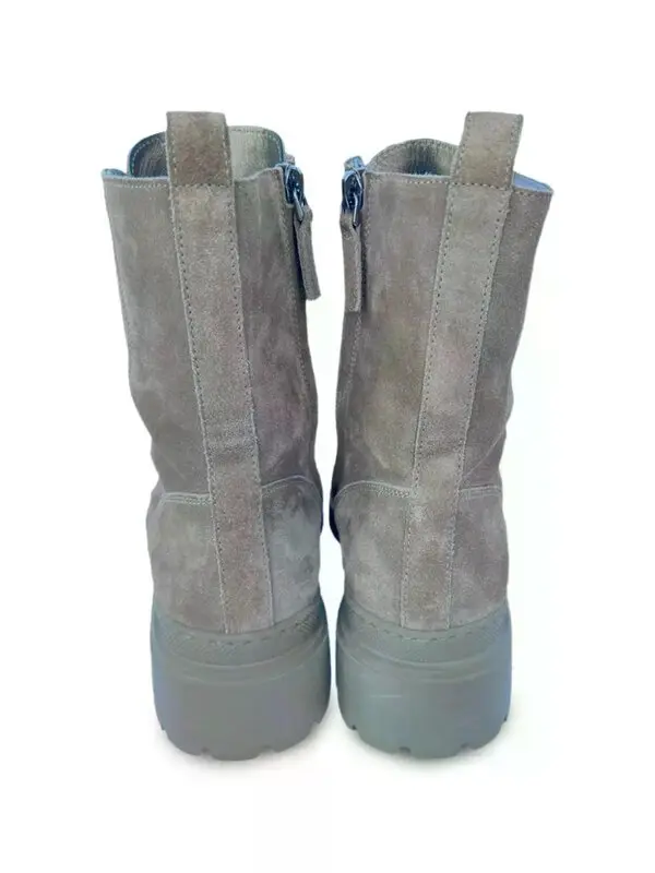 Brunello Cucinelli Suede Combat Boots