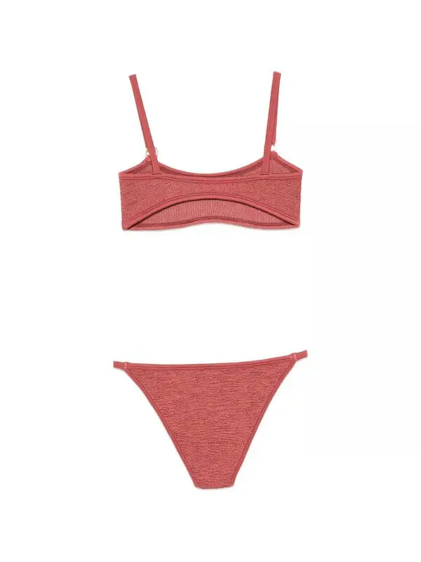 Hunza G Iris Hoop-detail Bikini - Red