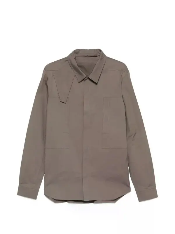 Rick Owens Long-sleeve Panelled Overshirt