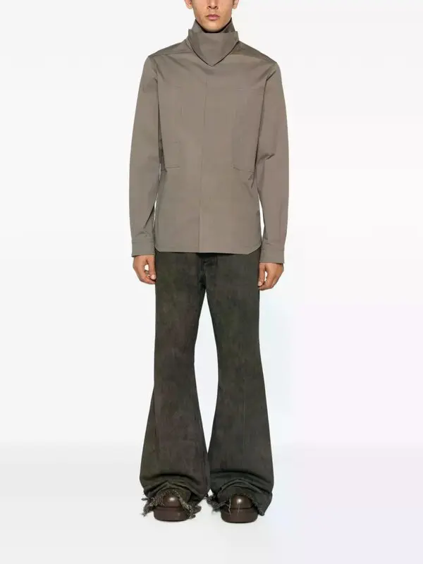 Rick Owens Long-sleeve Panelled Overshirt