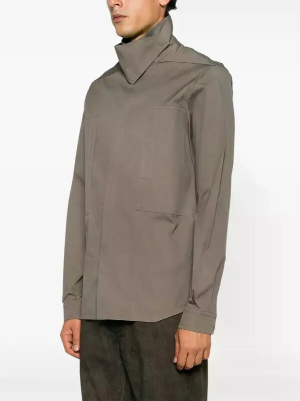 Rick Owens Long-sleeve Panelled Overshirt