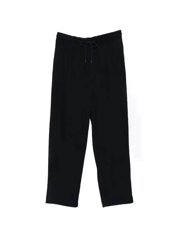 Giorgio Armani Seersucker Jersey And Cashmere Trousers