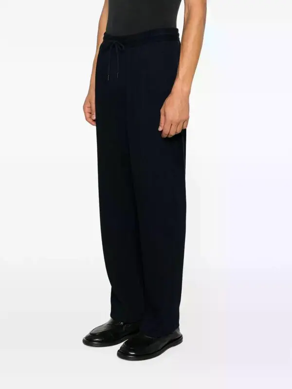 Giorgio Armani Seersucker Jersey And Cashmere Trousers