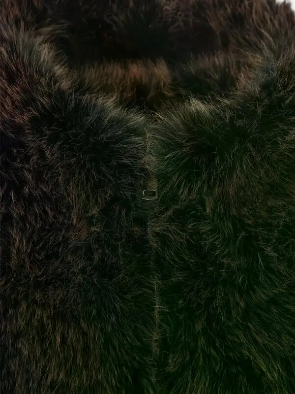 UNCOMMON Hooded Faux-fur Jacket