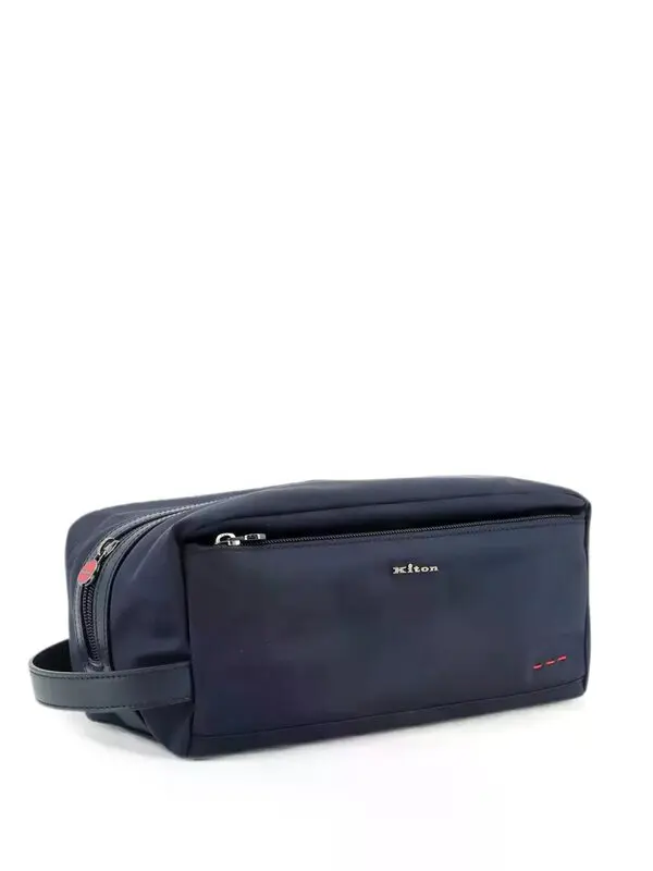 Kiton Logo-plaque Side-handle Clutch Bag
